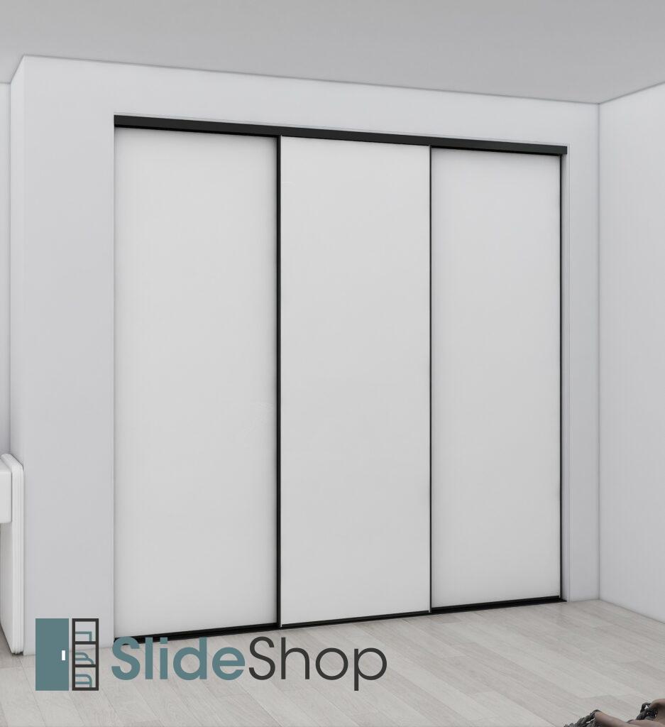 Executive Single Full in Melteca melamine Snowdrift Naturale - SlideShop